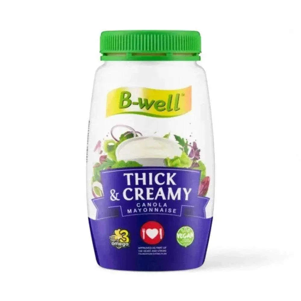 B-Well Mayonnaise Thick & Creamy 740g - Vegan & Halaal Condiment, South ...