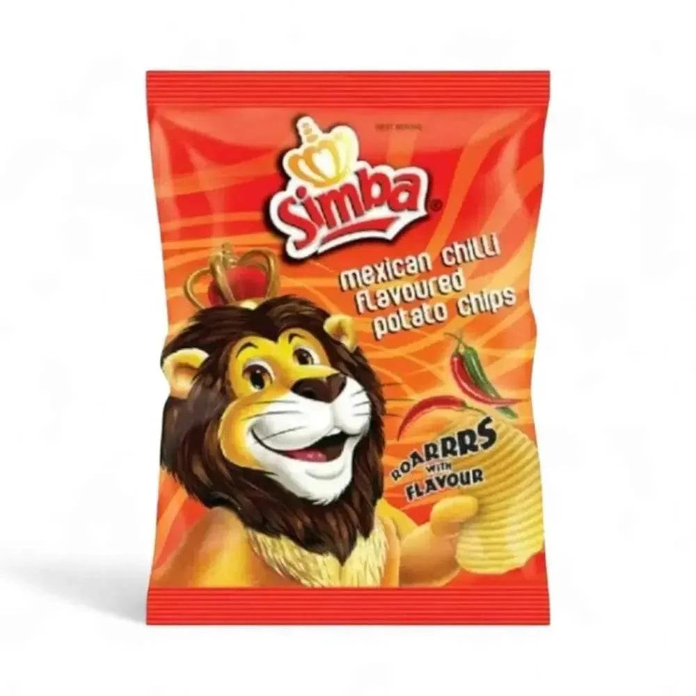 Simba Mexican Chilli Chips - 25g | South African Snacks for School ...